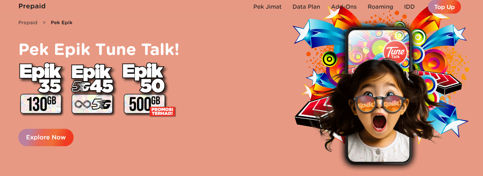 Tune Talk umumkan pelan prabayar baharu “Pek Epik” – Harga bermula dari ...