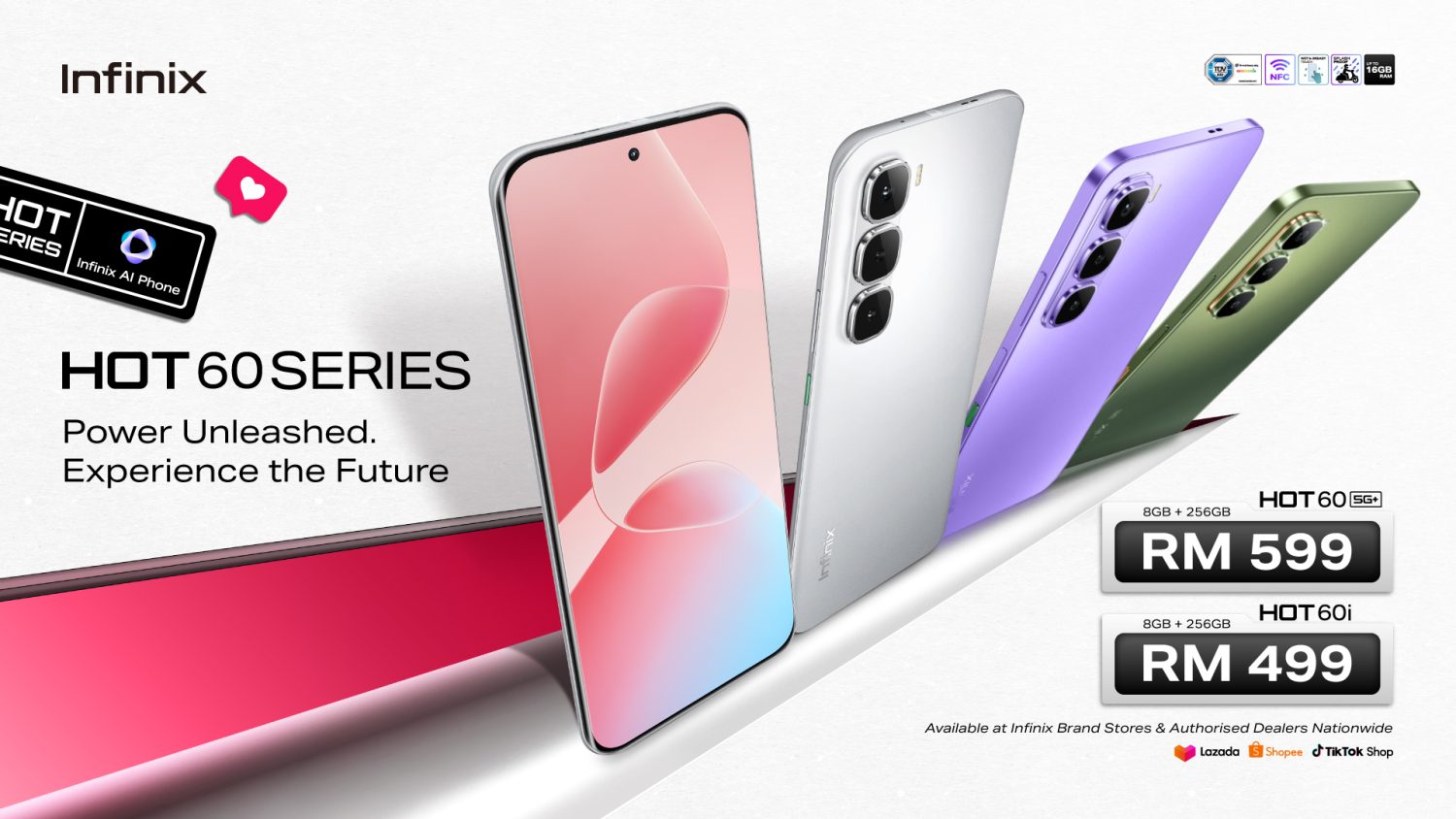 Siri Infinix HOT 60 tiba di Malaysia dengan harga bermula RM499 - Fuzz.my